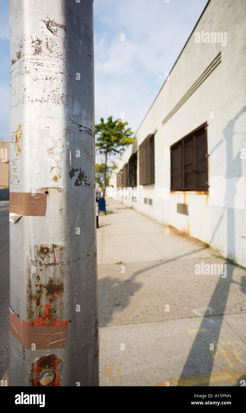 Light Post along sidewalk Stock Photo - Alamy