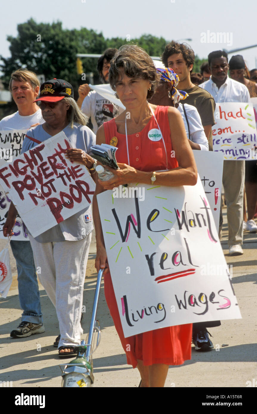 Detroit Michigan Poor People s march and rally sponsored by the ...