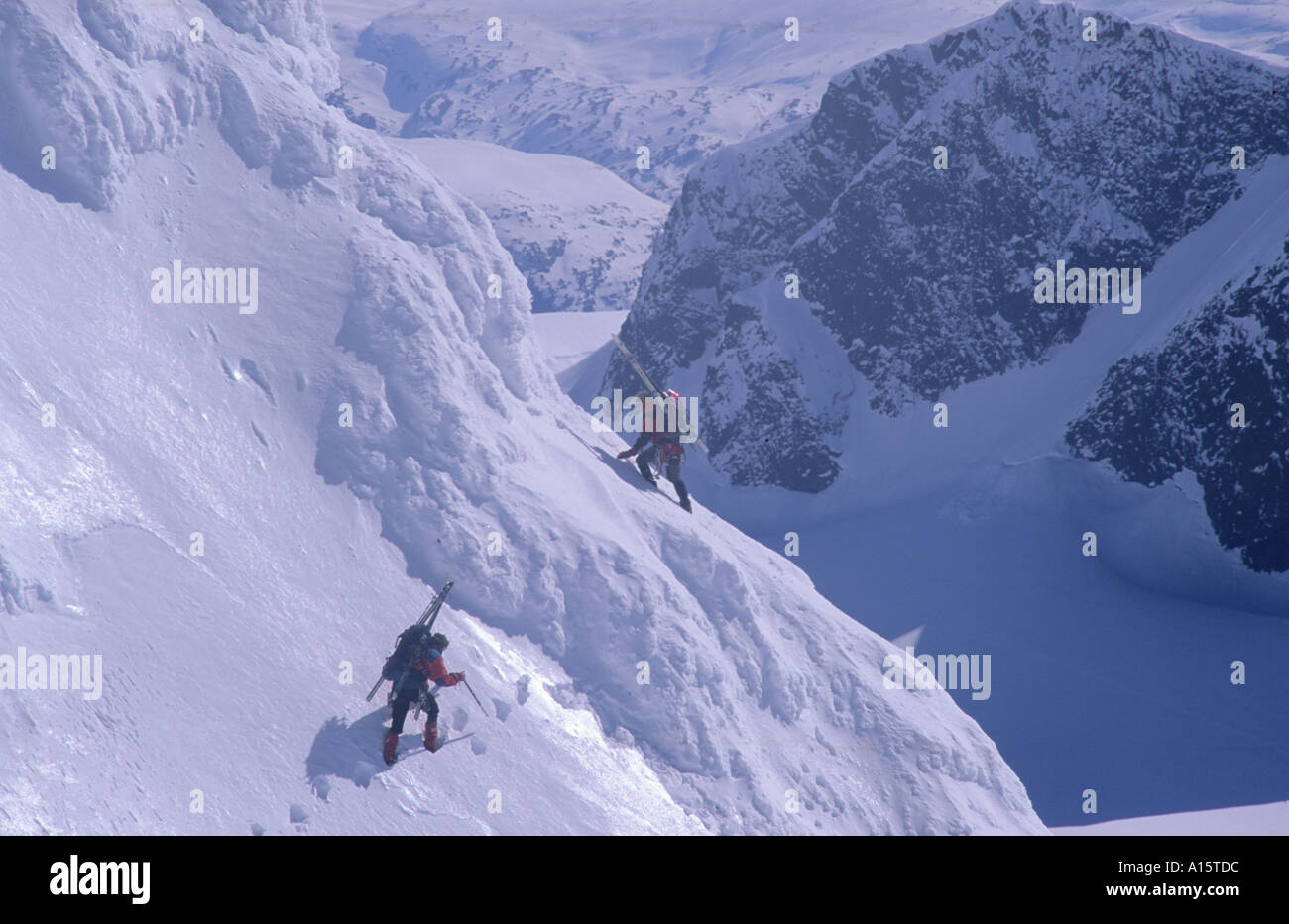 Winter climbing Jotunheimen Norway Stock Photo - Alamy