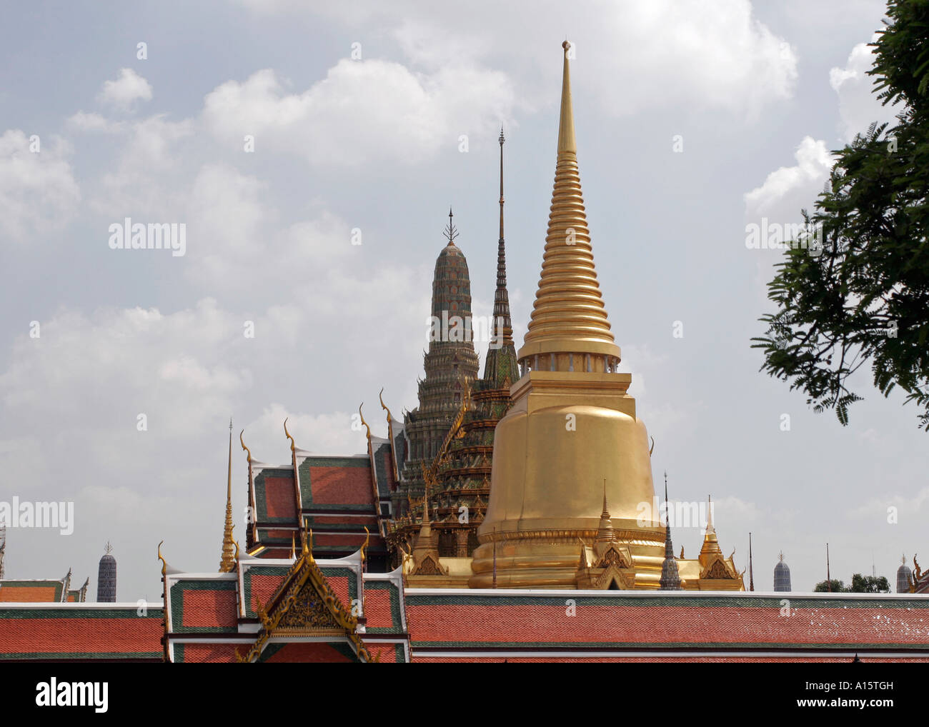 Golden spires at Emerald Palace, Bangkok Thailand Stock Photo - Alamy
