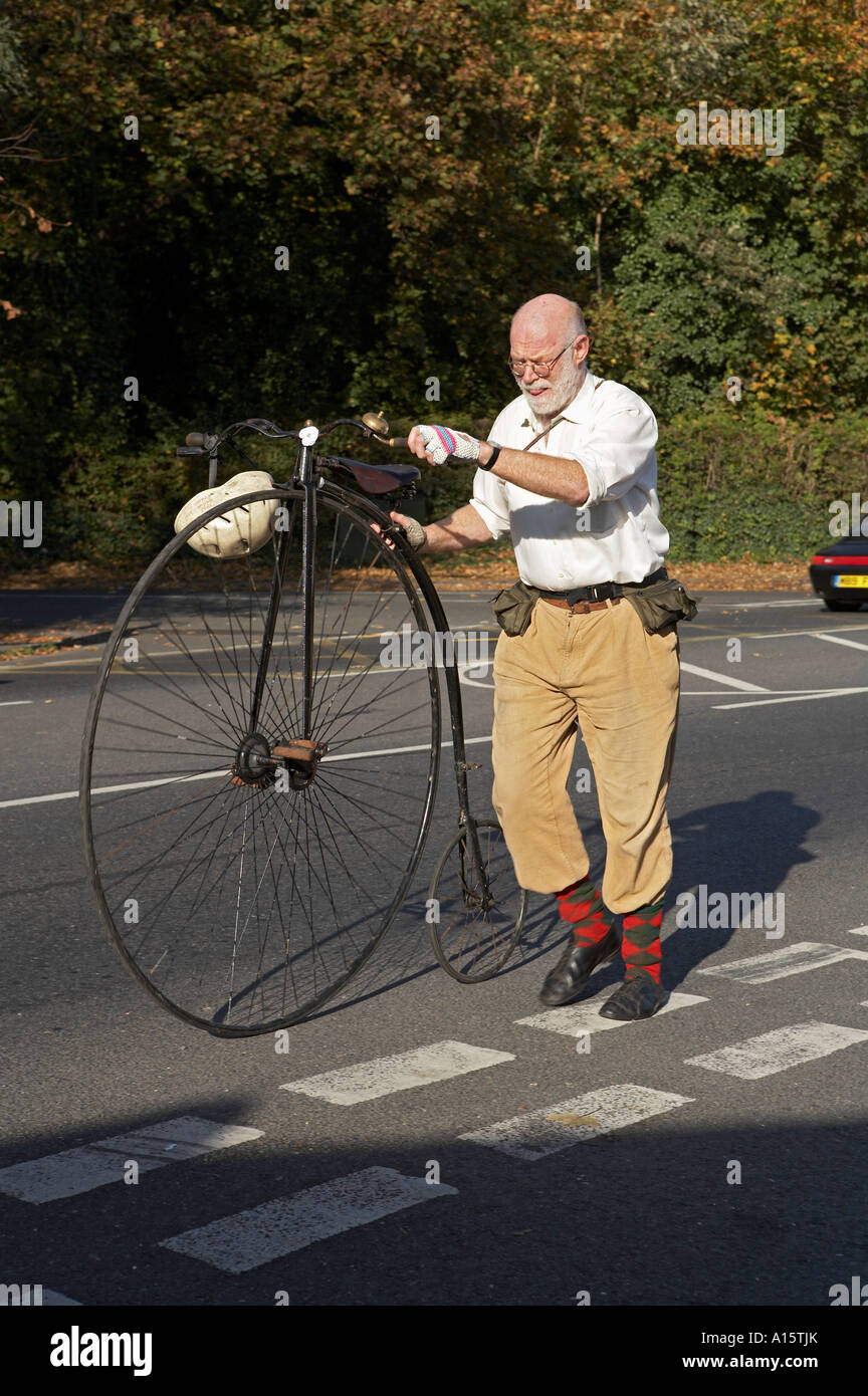 Penny farthing rider hi-res stock photography and images - Alamy