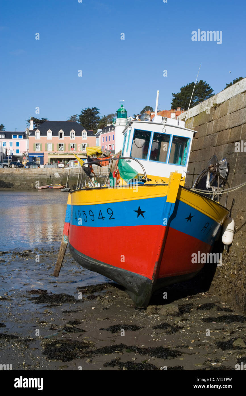 Port of Sauzon. Belle île en mer island Brittany. France Stock Photo ...