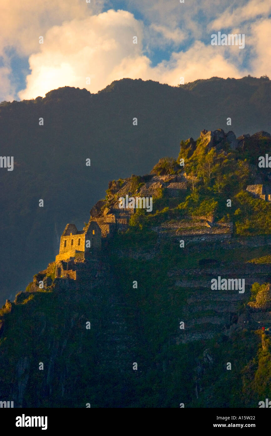 Temple of the moon Machu Picchu Peru Stock Photo - Alamy