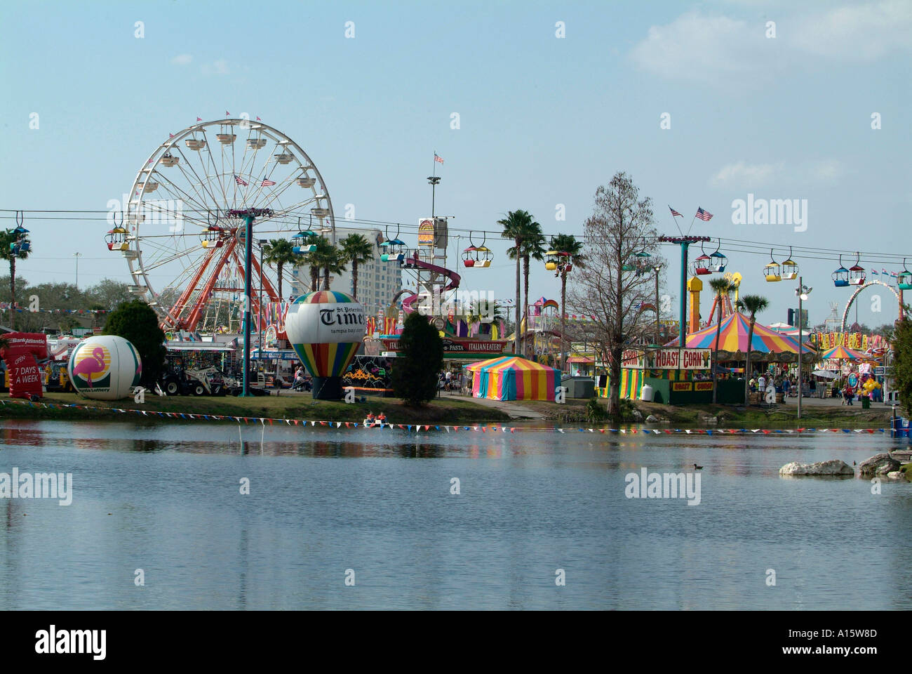 Florida State Fair at Tampa Florida offers entertainment food eating ...