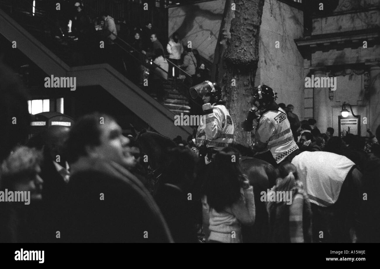 Police directing traffic in bridge Black and White Stock Photos ...