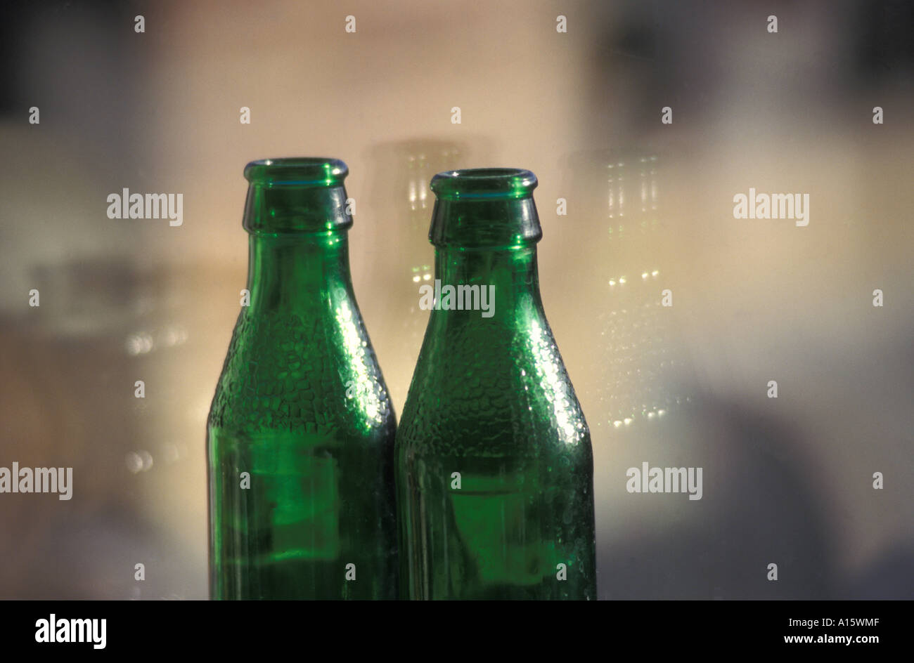 Two green bottles Stock Photo - Alamy Two green bottles Stock Photo - Alamy