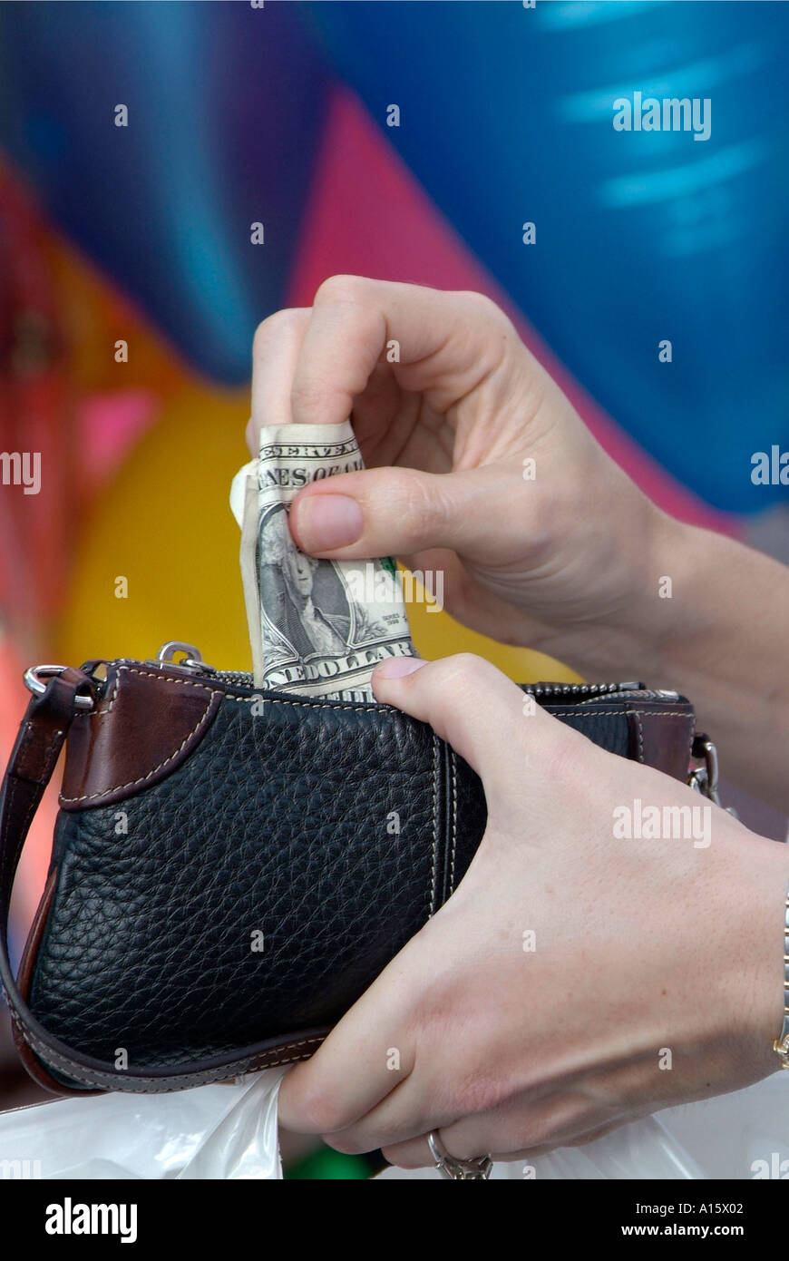 Cash money changing hands between a buyer and seller Stock Photo - Alamy