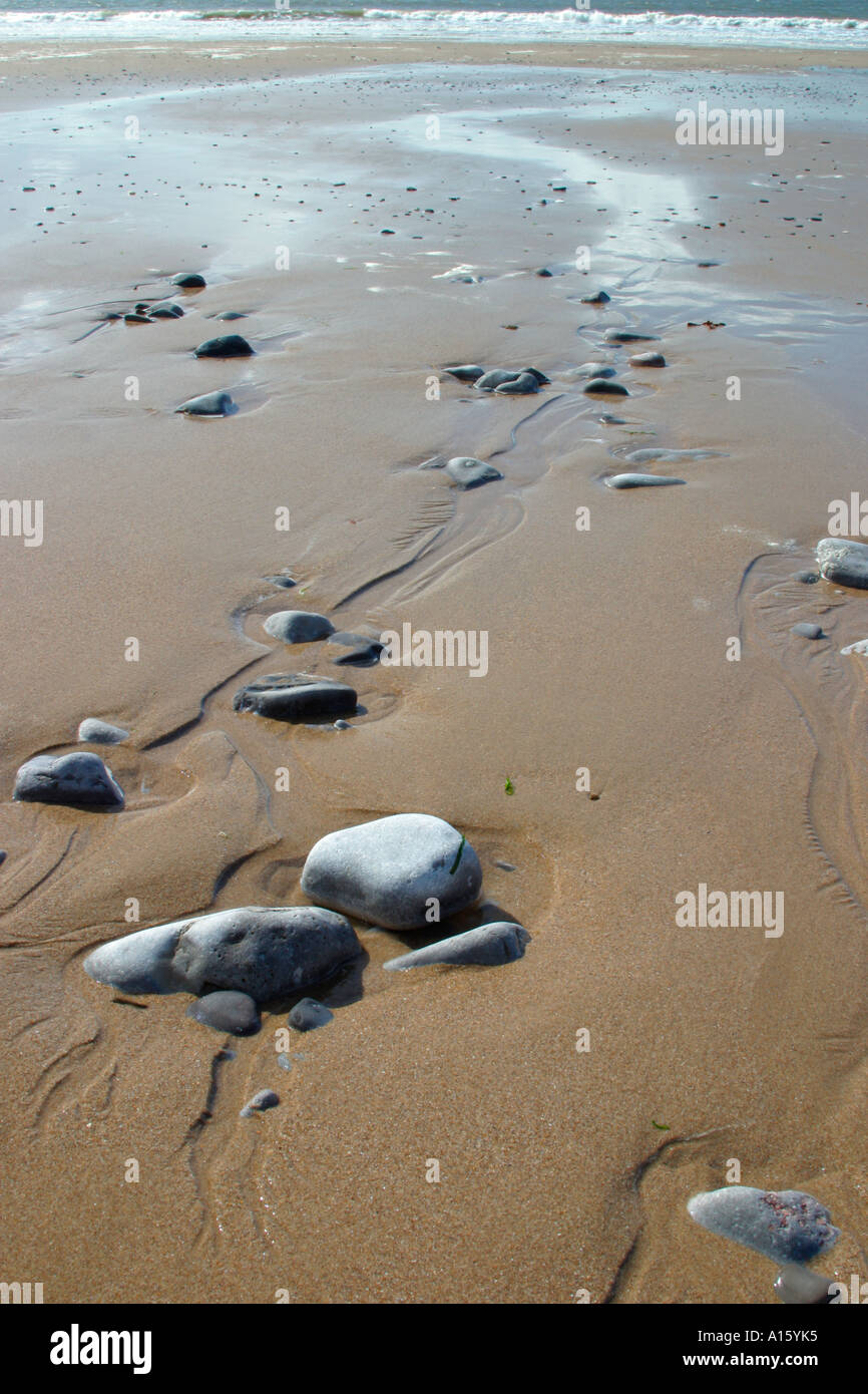 Beach Stones Horton Beach Gower Wales Stock Photo - Alamy