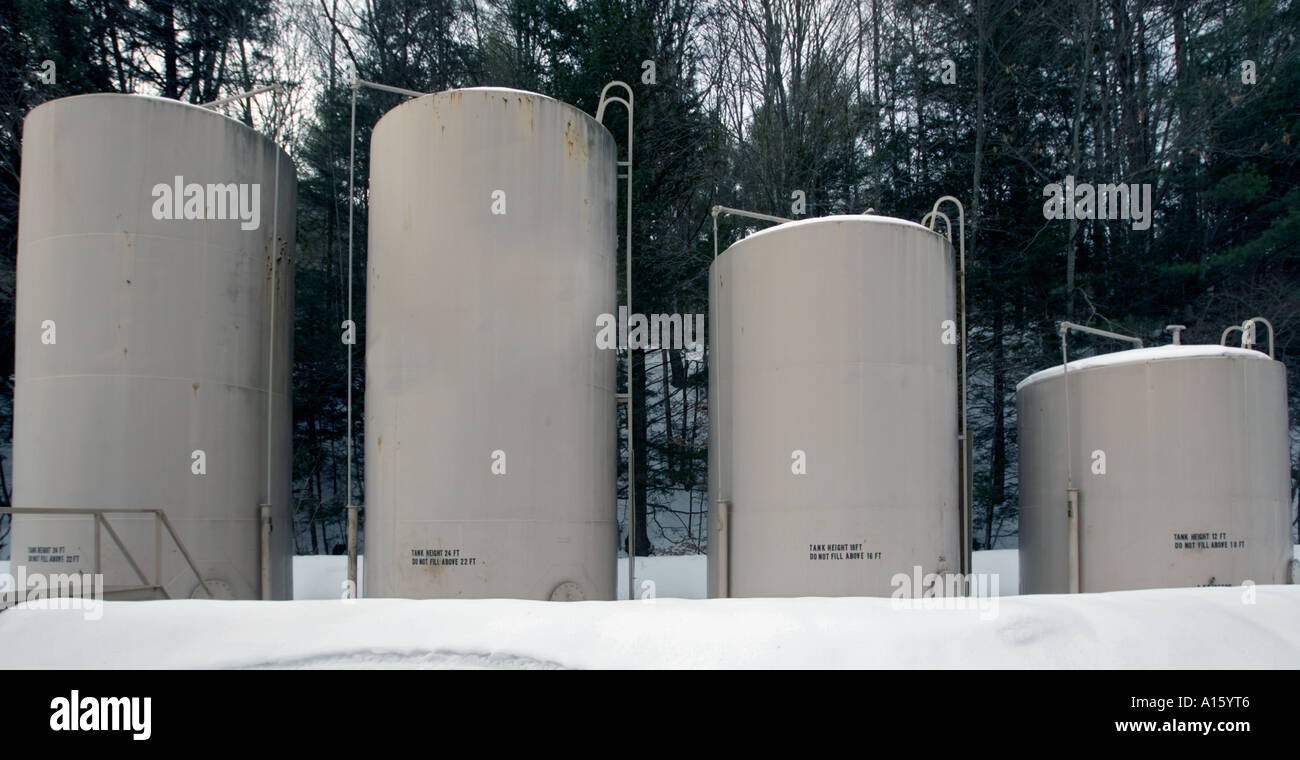 Fuel storage tanks Stock Photo - Alamy
