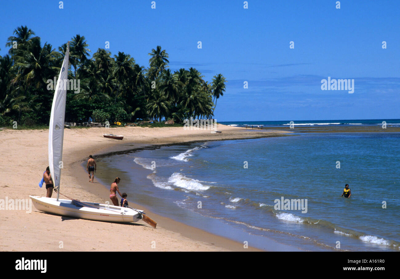 Bahia Brazil Brazilian Boat Sailing High Resolution Stock Photography ...
