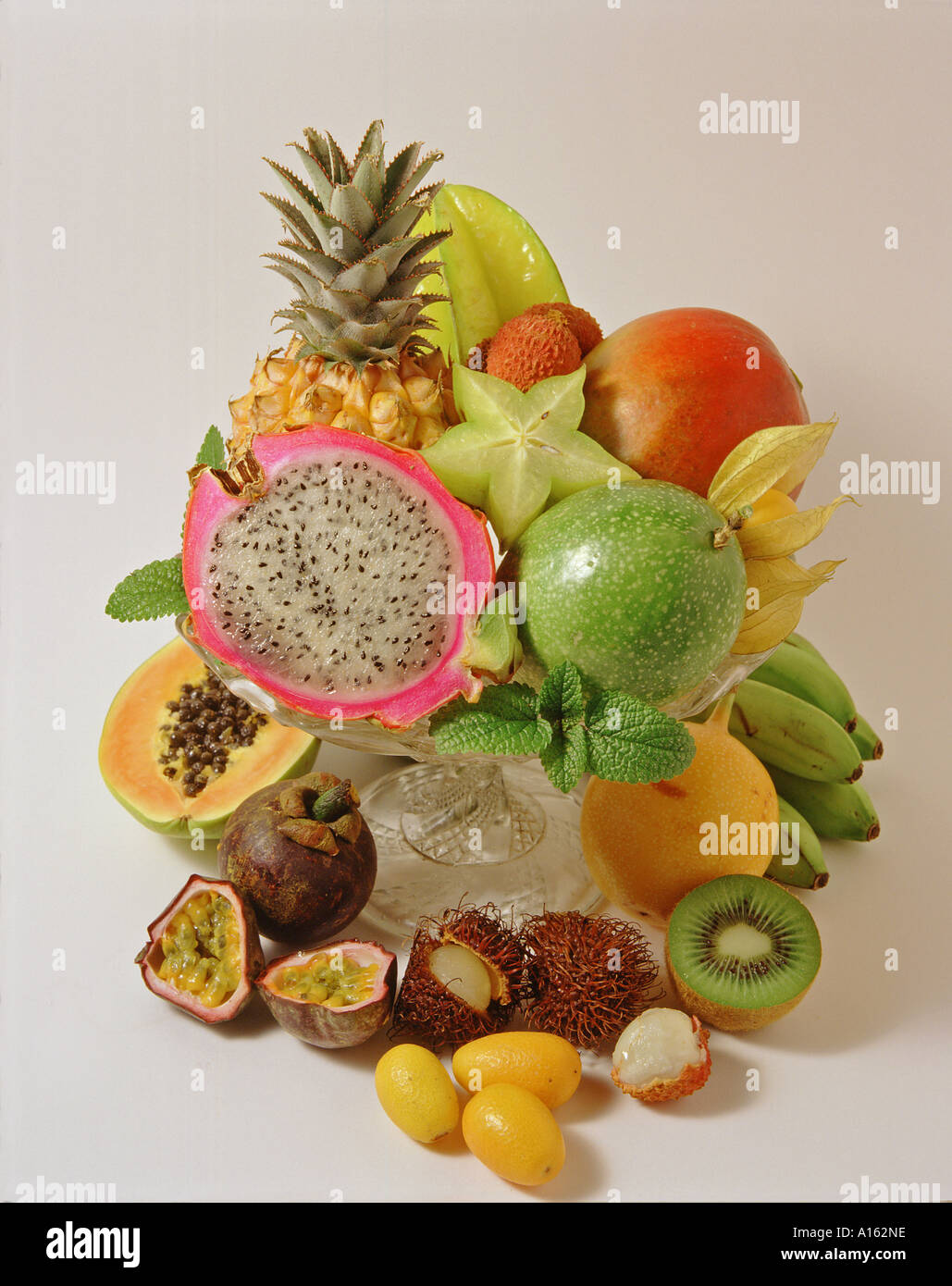 Mangosteen mango fruit display hi-res stock photography and images - Alamy