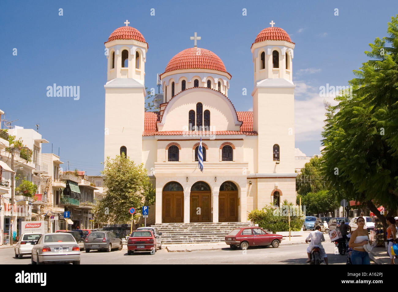 Greek orthodox church Chania Crete Greece Stock Photo, Royalty Free ...