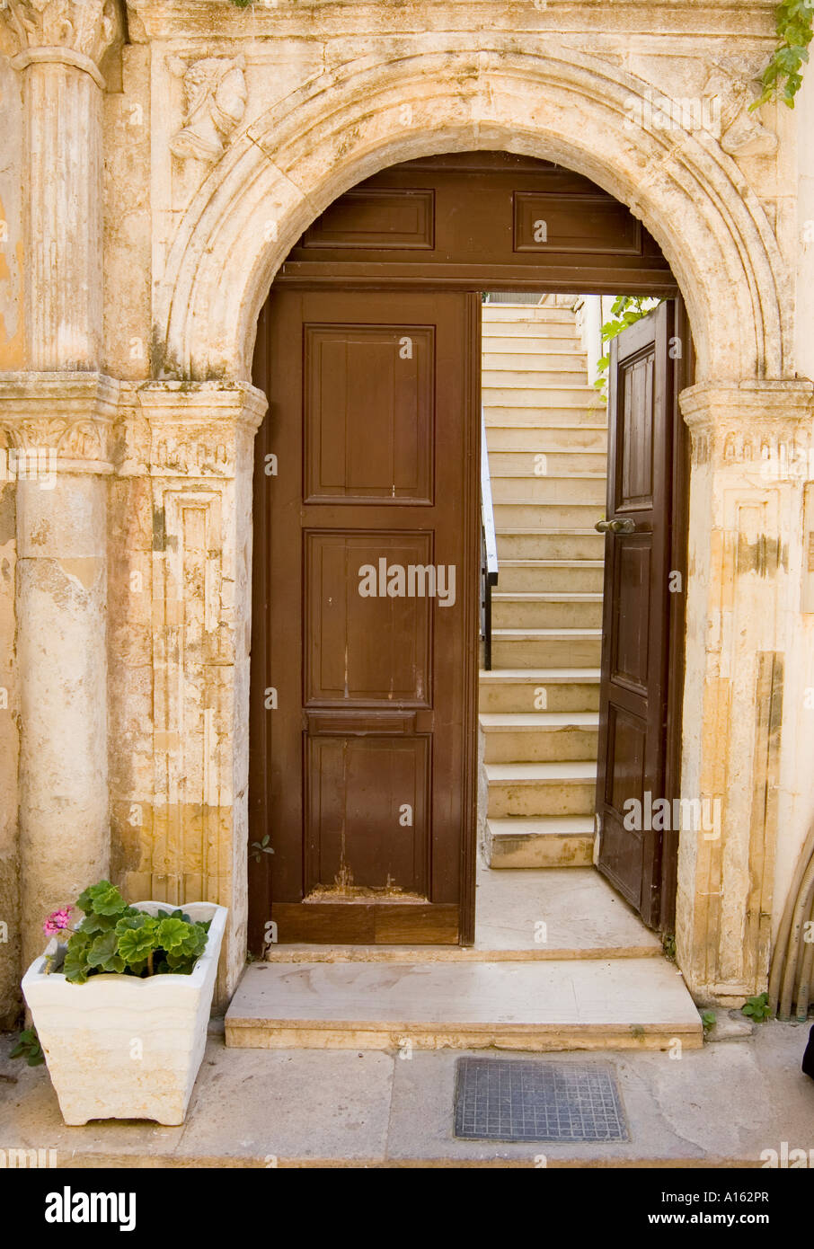 Old venetian door Chania Crete Greece Stock Photo - Alamy