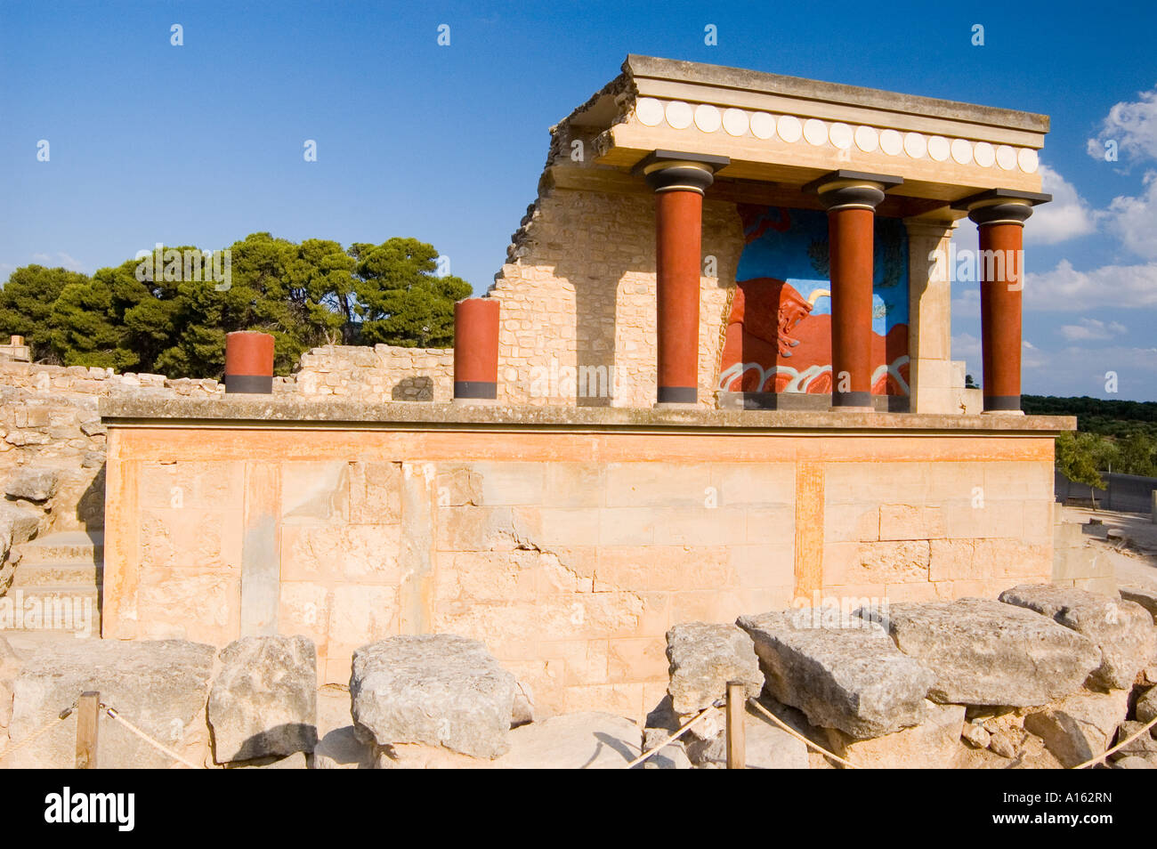 Knossos Palace Iraklio Crete Greece Stock Photo - Alamy