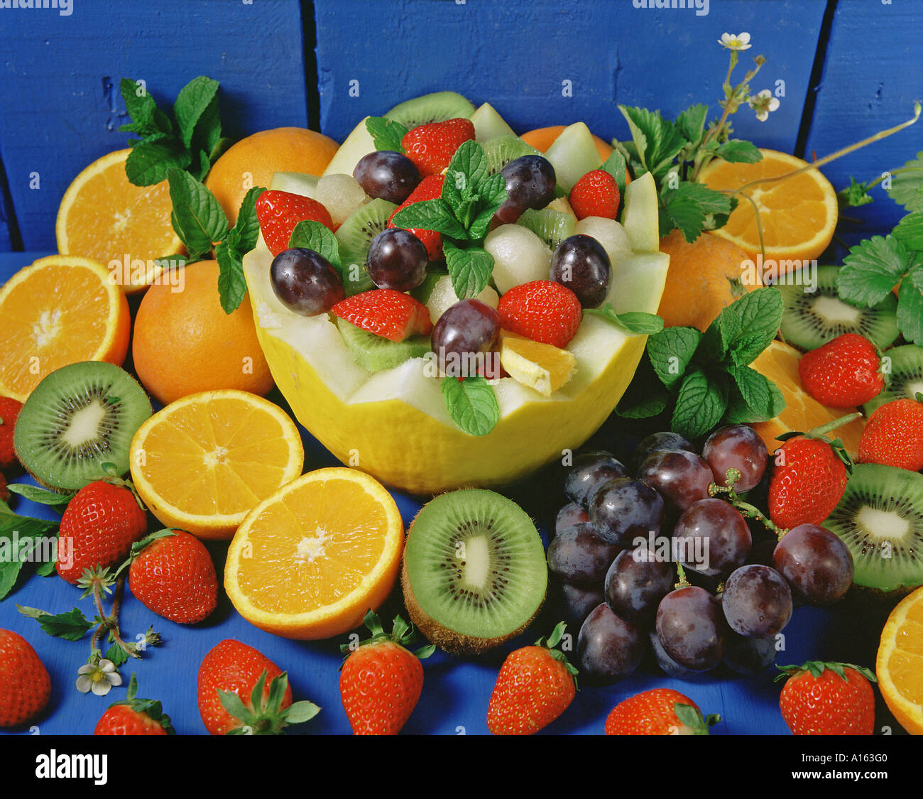 Fruit still life Recipe available Stock Photo - Alamy