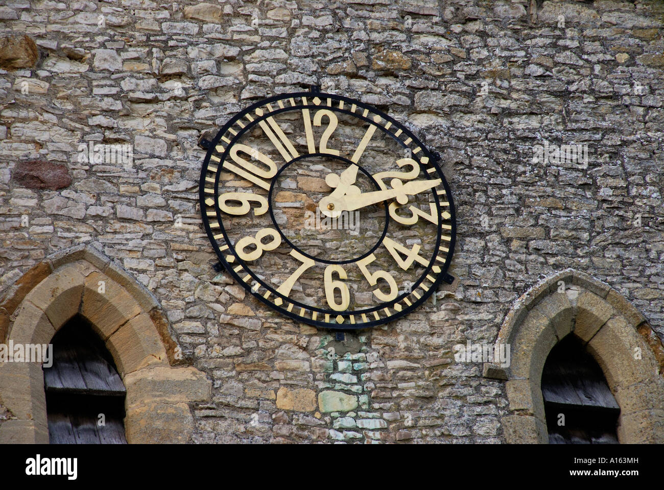 "Church clock, Oxfordshire, England Stock Photo - Alamy