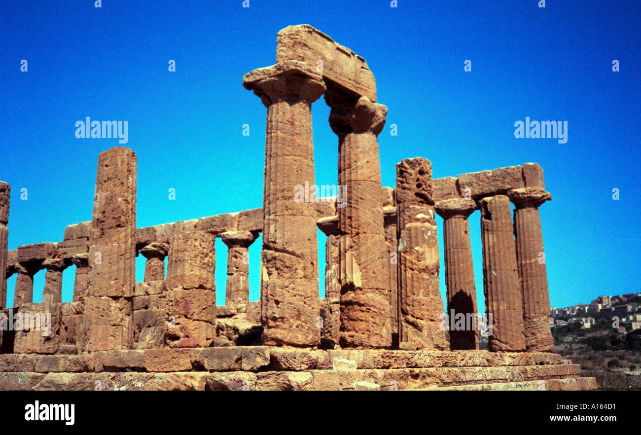 Agrigento. The temples Stock Photo - Alamy