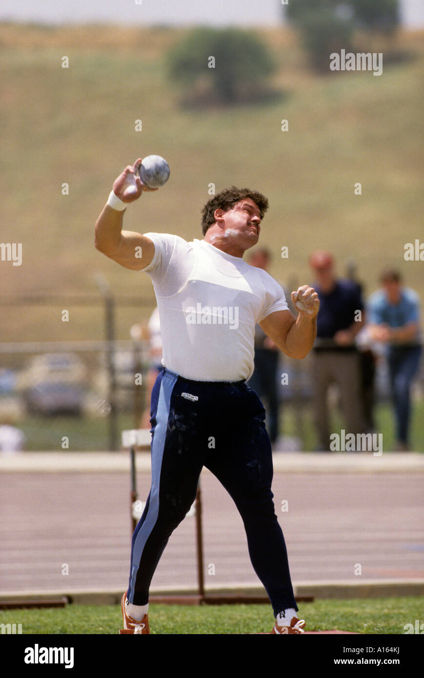 Digital stock image of male athlete competing in track meet Stock Photo ...