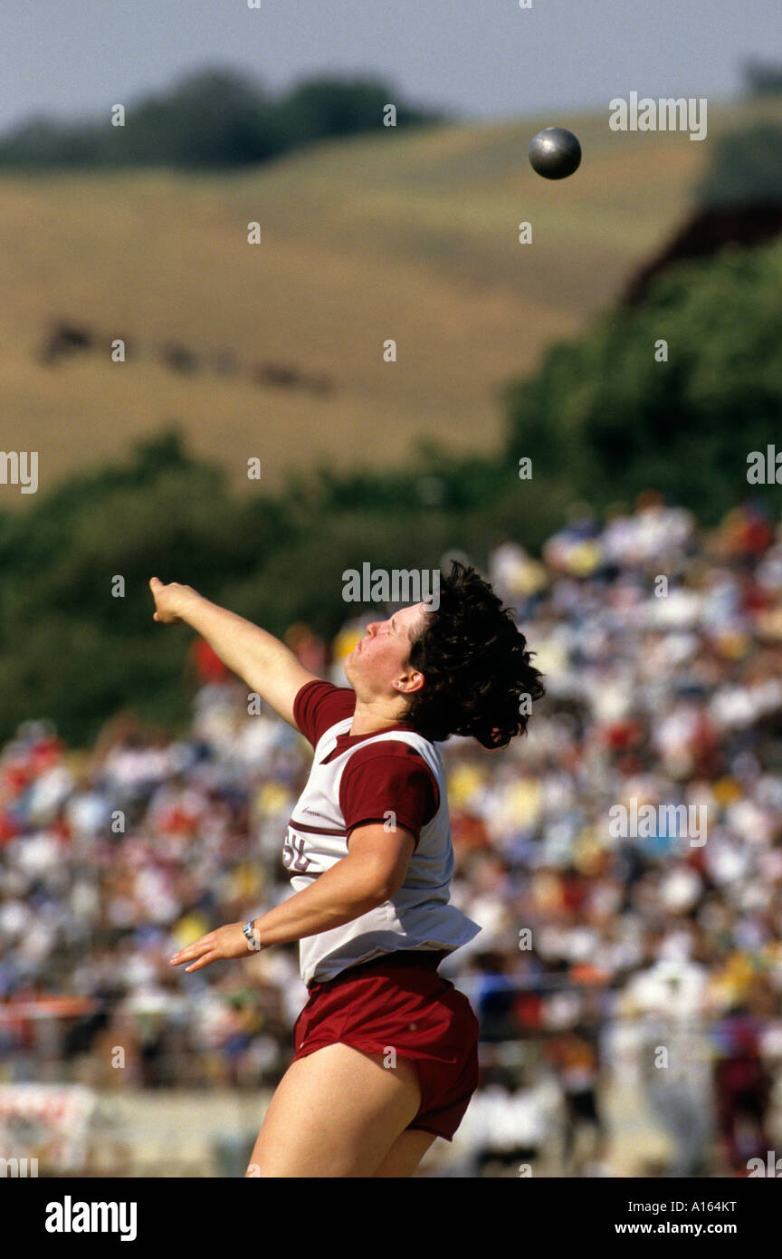 Digital stock image of female athlete competing in track meet Stock ...