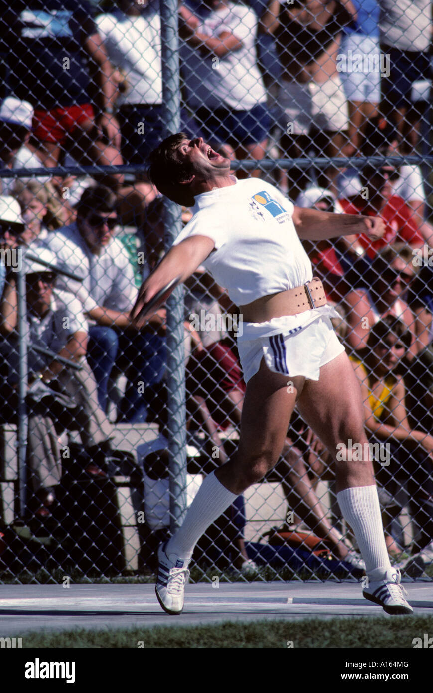 Digital stock image of male athlete competing in track meet Stock Photo ...