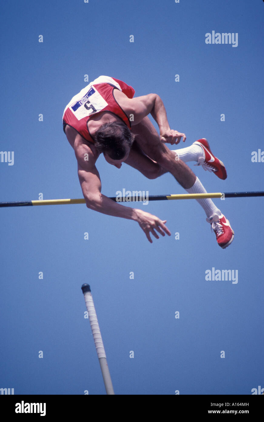 Digital stock image of male athlete competing in track meet Stock Photo ...