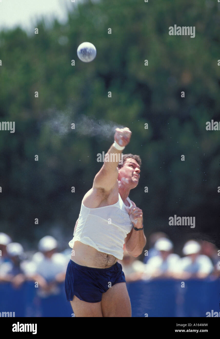 Digital stock image of male athlete competing in track meet Stock Photo ...