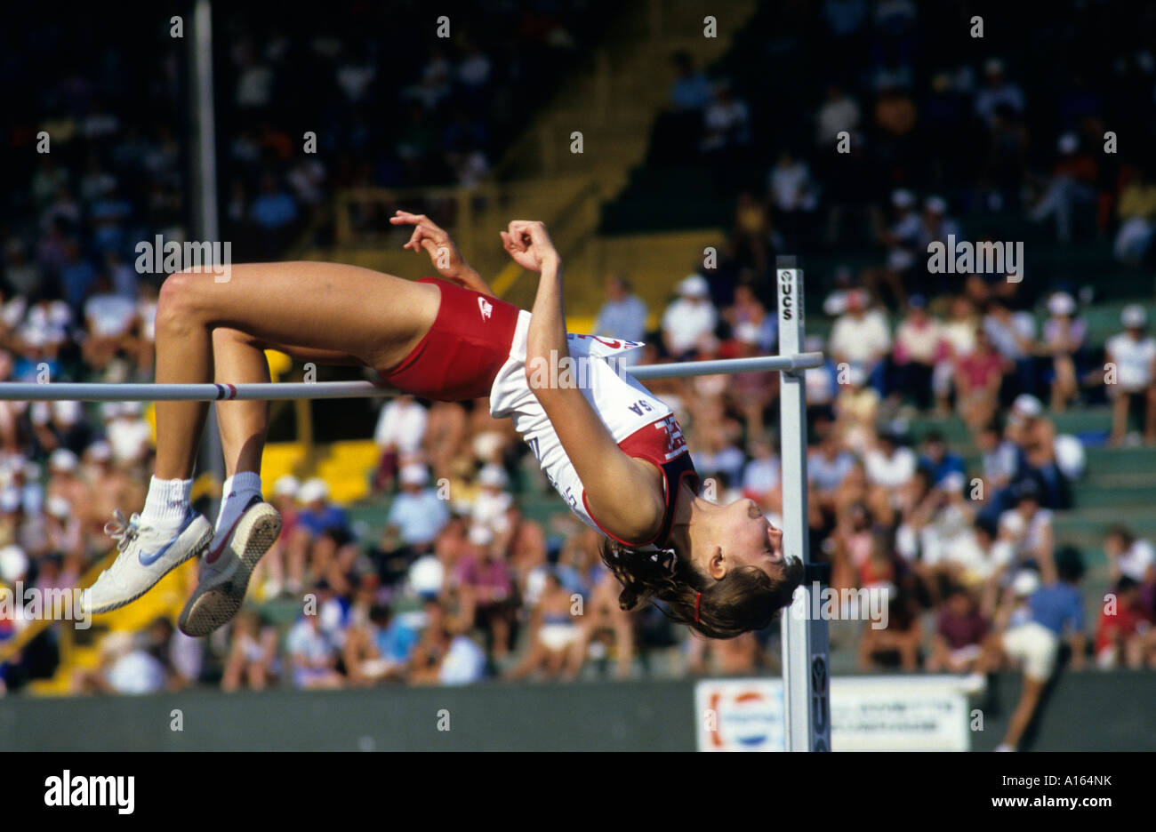 Digital stock image of female athlete competing in track meet Stock ...