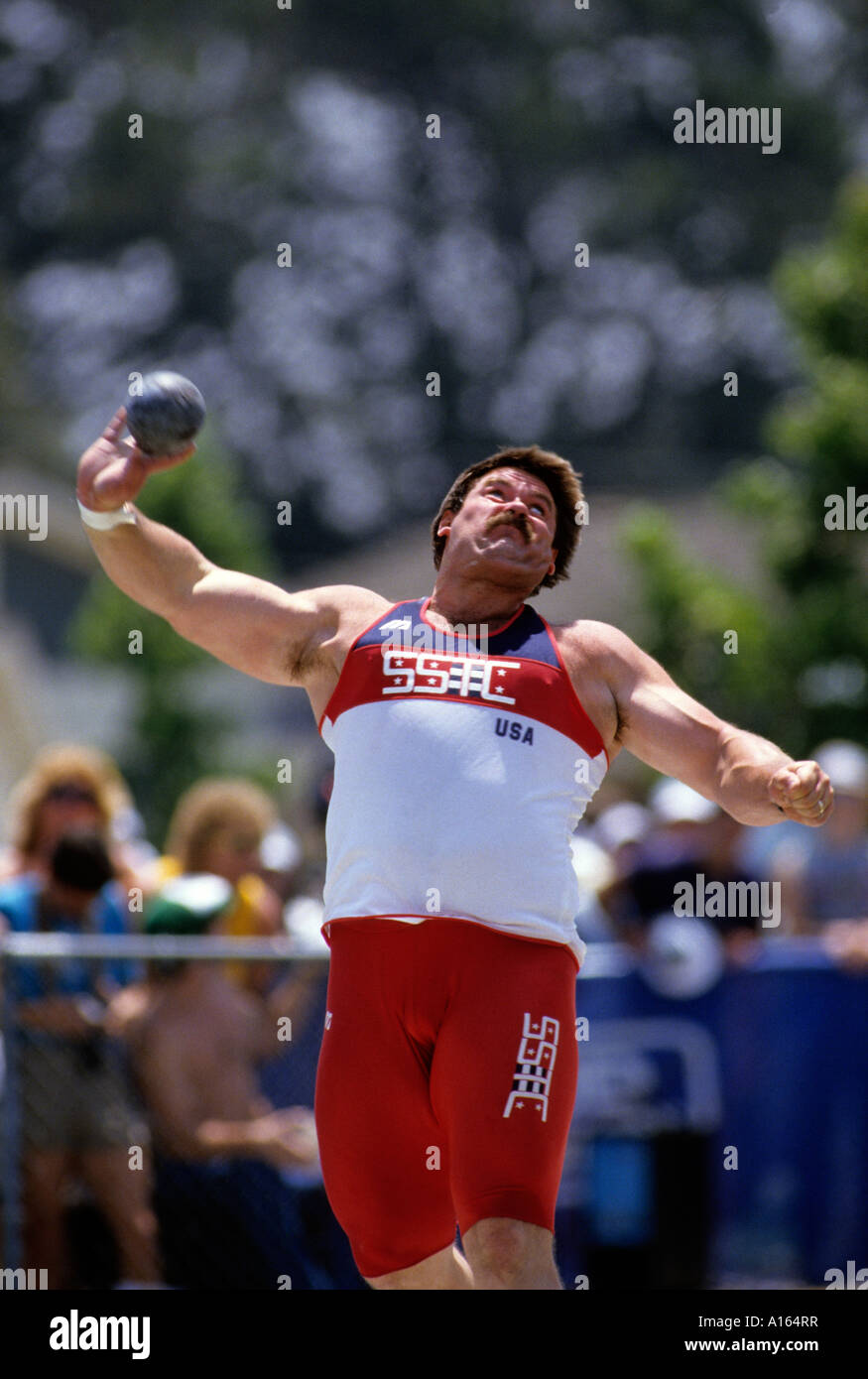 Digital stock image of male athlete competing in track meet Stock Photo ...