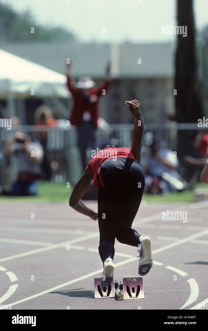 Digital stock image of female athlete competing in track meet Stock ...