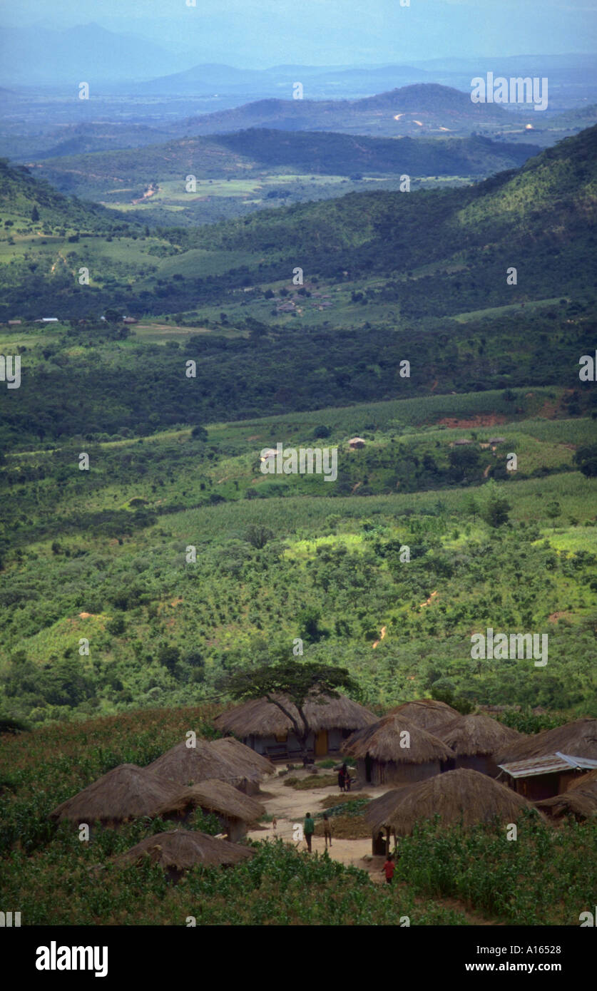 Landscape in Central Malawi Stock Photo - Alamy