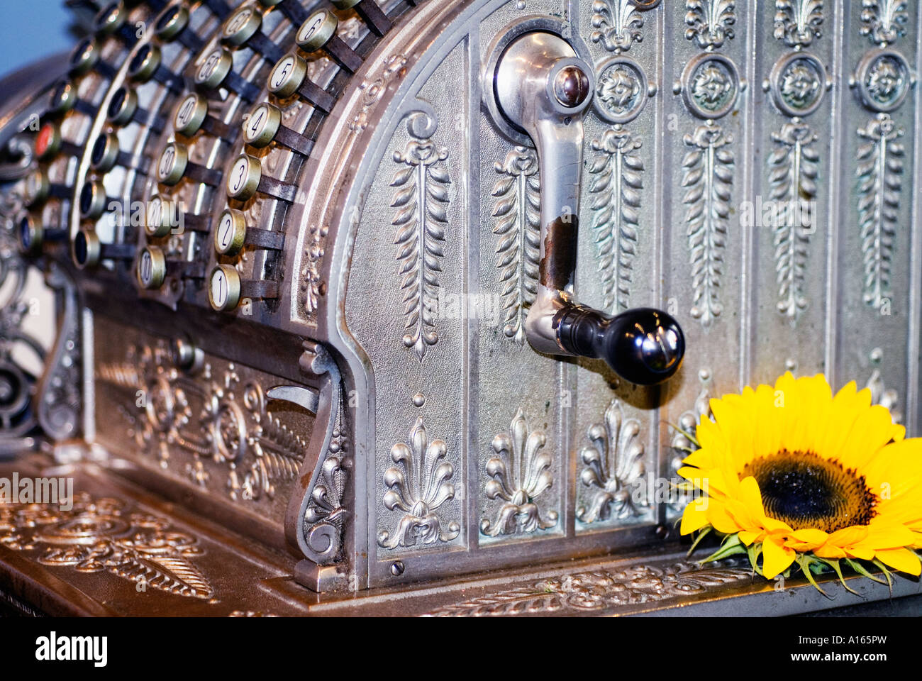 Old cashbox and money hi-res stock photography and images - Alamy