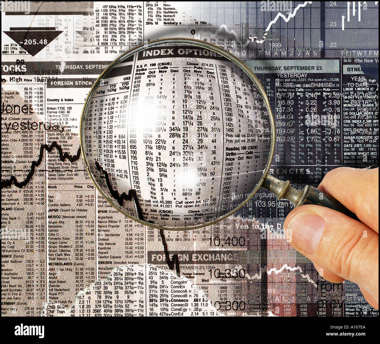 Financial research stock-market Stock Photo - Alamy