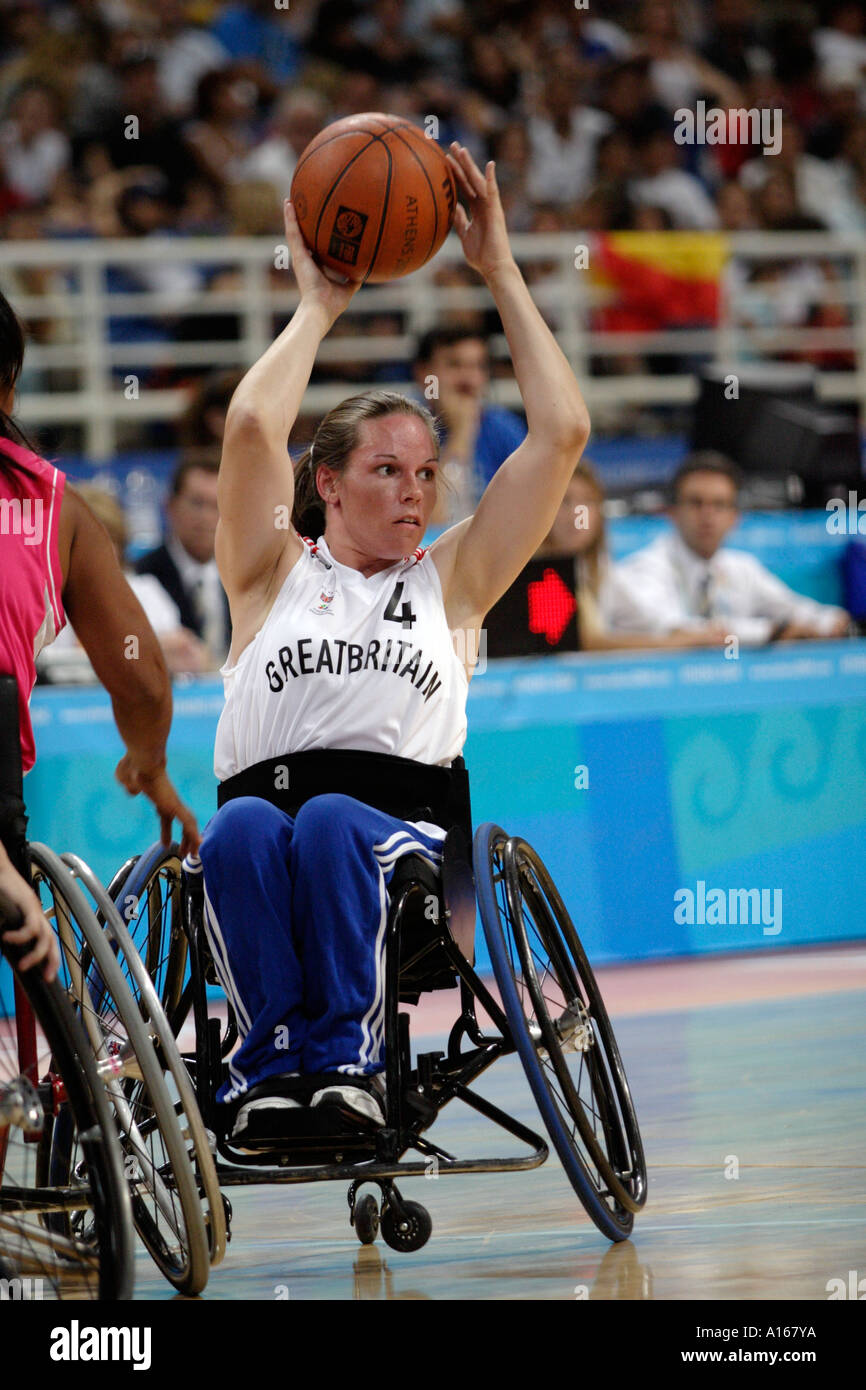 Caroline Maclean of Great Britain looks for a pass in the ...