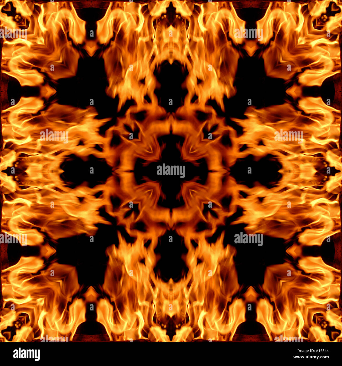 Natural tiling fire background symmetrical Stock Photo - Alamy