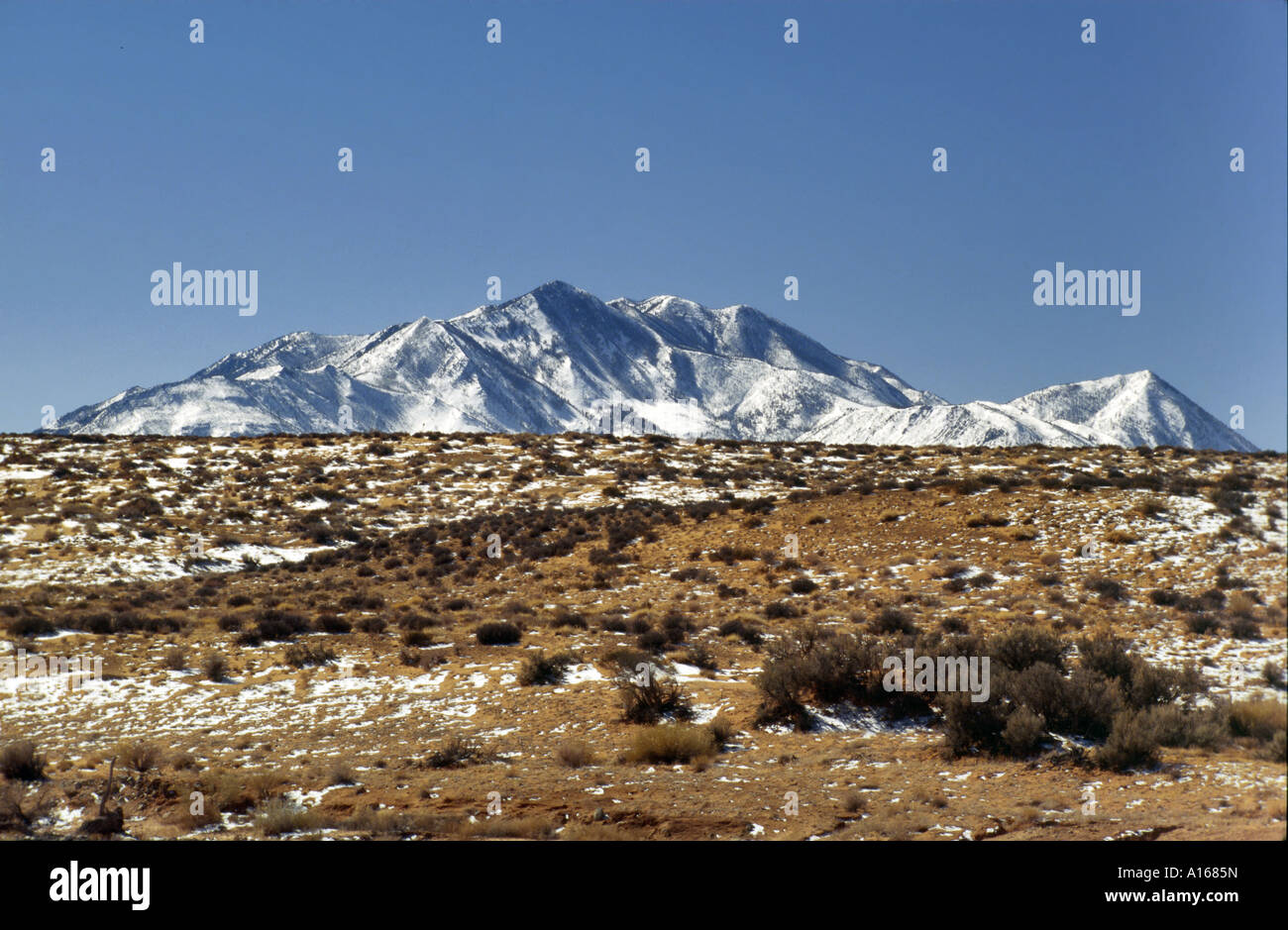 Henry Mountains, view from Bicentennial Highway 95 near Hanksville ...