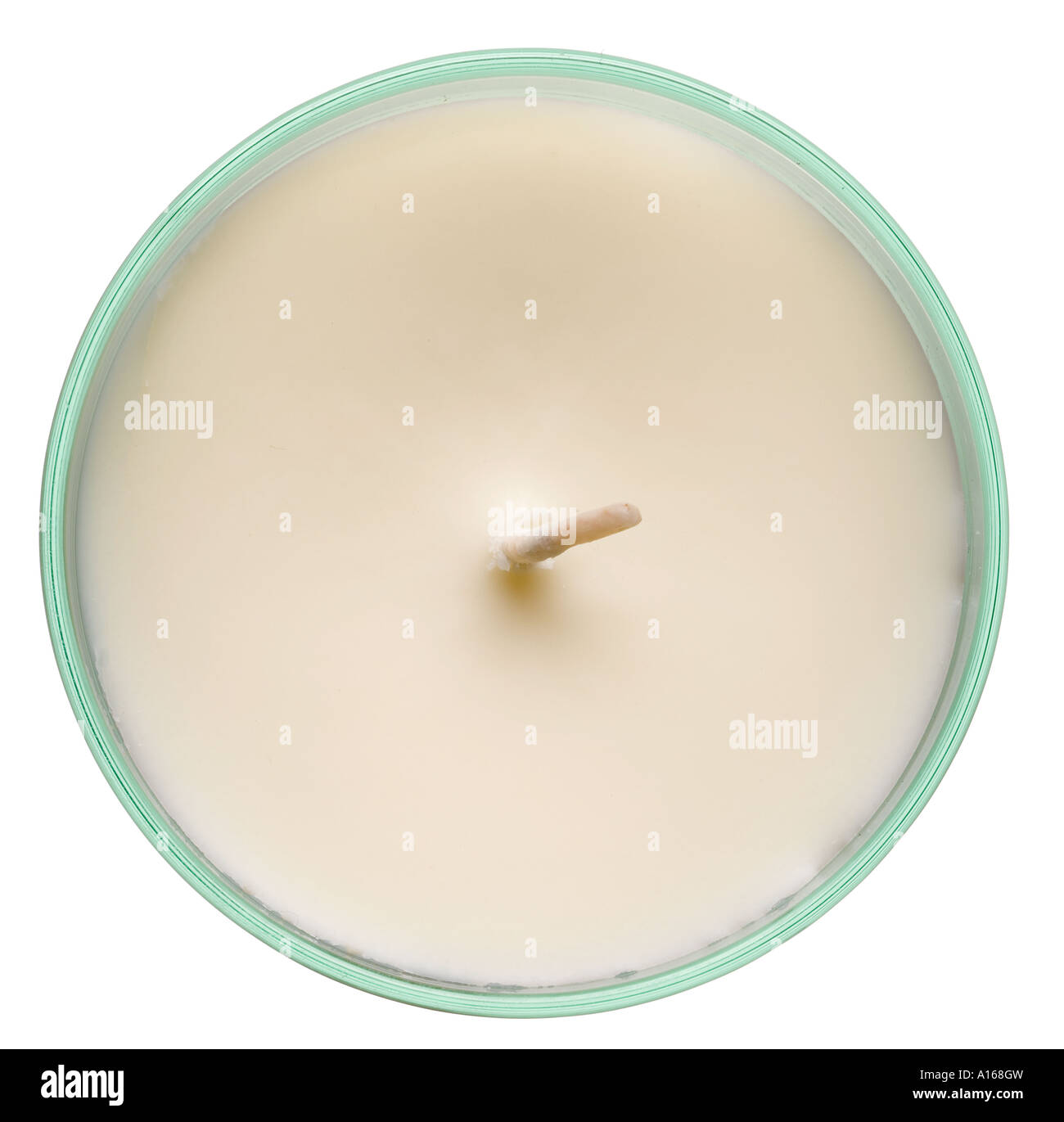 Cream candle from above Stock Photo - Alamy