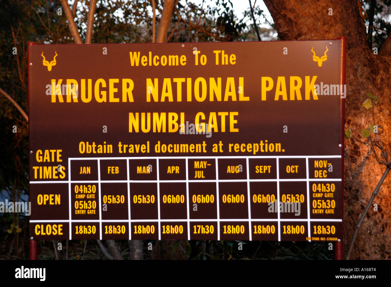 Kruger national park numbi gate hi-res stock photography and images - Alamy