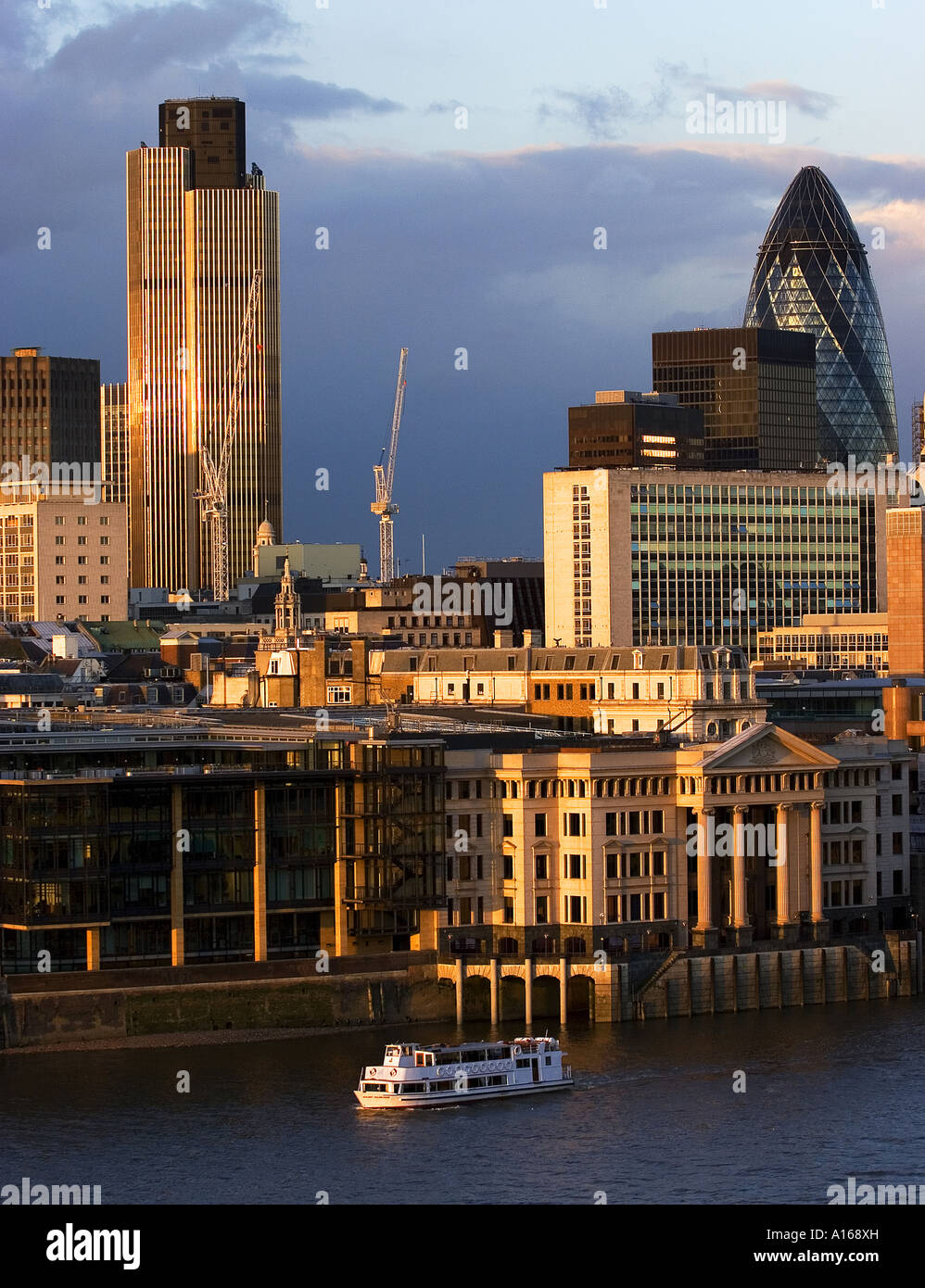Thames river and The City of London United Kingdom Stock Photo - Alamy