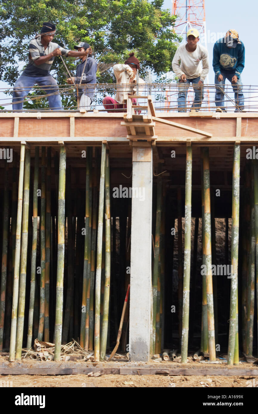 Bali, Construction Workers Stock Photo - Alamy