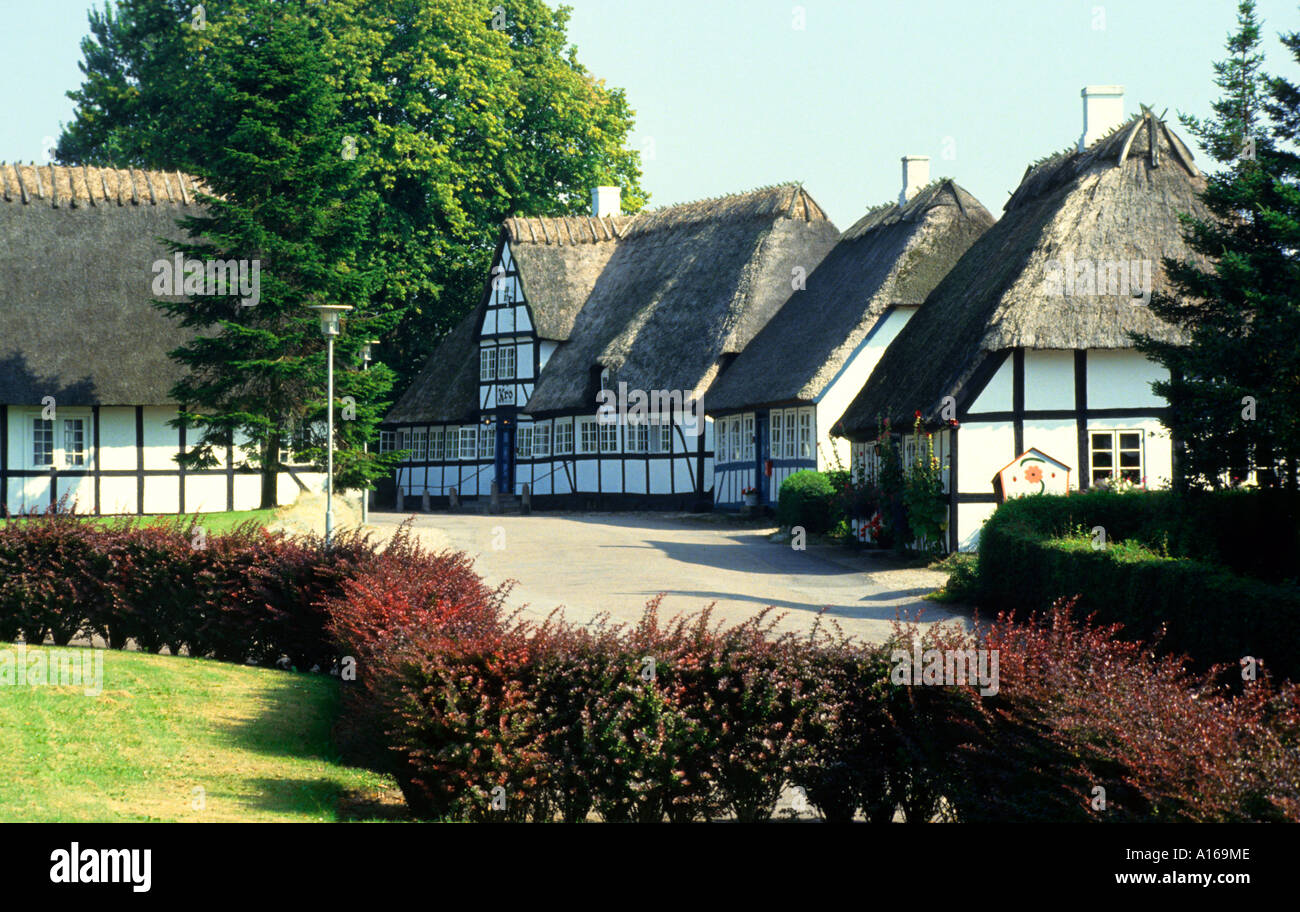Farm Wood and Timber Jutland Denmark Danish Stock Photo - Alamy