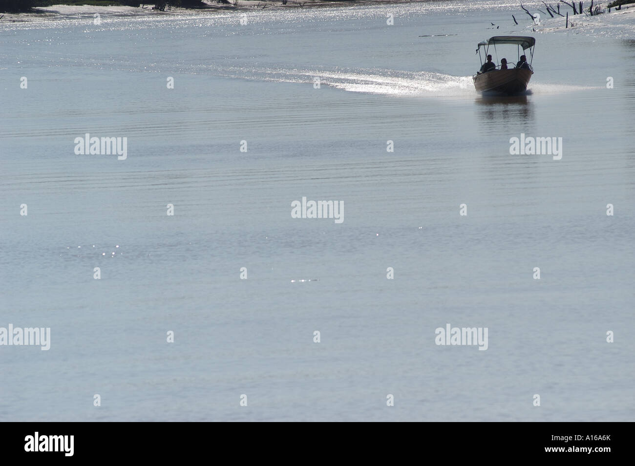 Fishing boat on the Adelaide River Stock Photo - Alamy