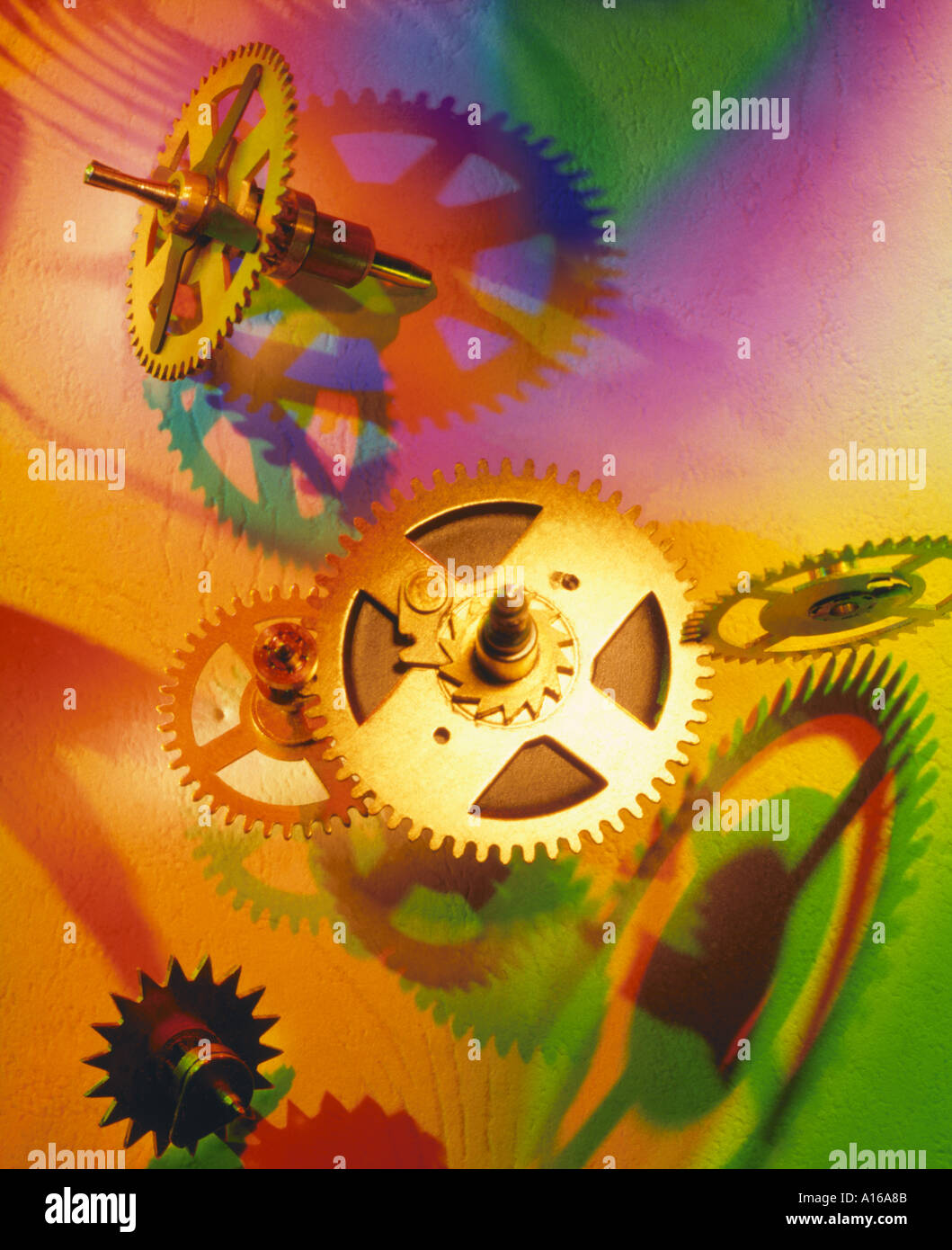 Cog Cogs Brass High Resolution Stock Photography and Images - Alamy