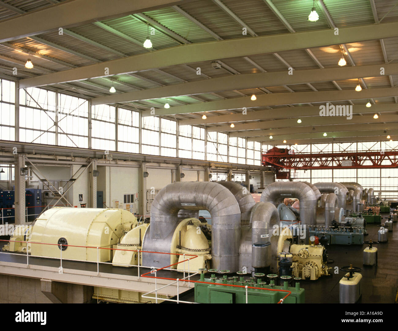 Power plant turbine hall Stock Photo - Alamy
