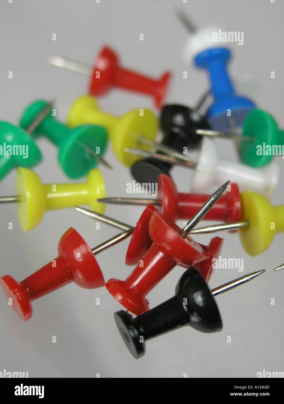 Coloured Map Pins Stock Photo - Alamy