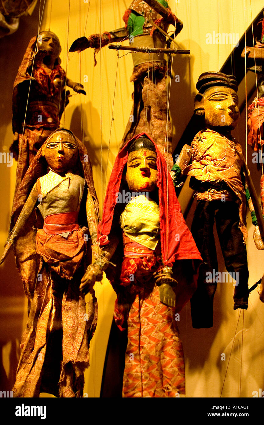 String Puppets Orissa Stock Photo - Alamy