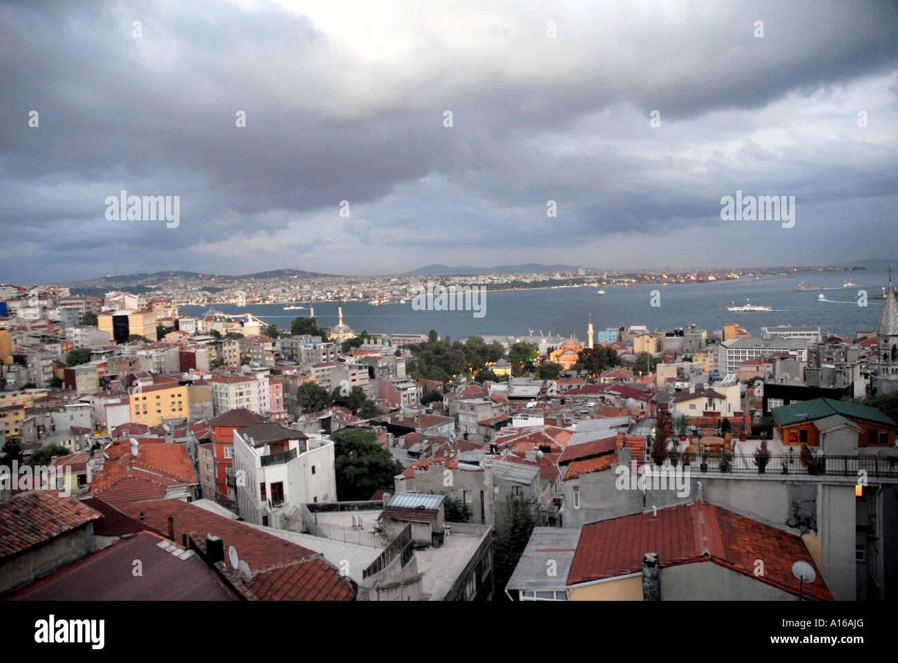 VIEW FROM ISTANBUL TURKEY Stock Photo - Alamy
