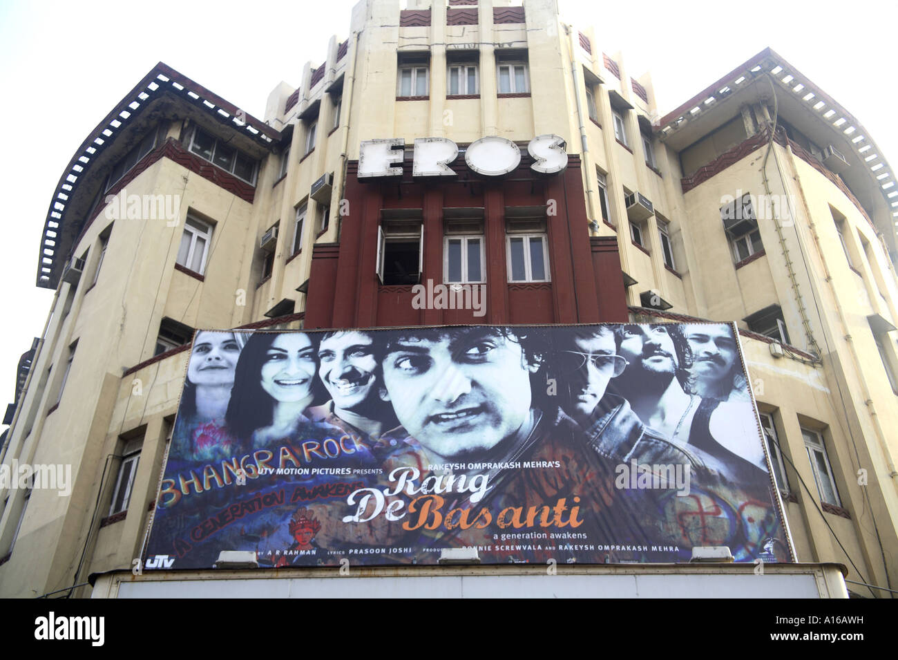 Eros theater movie hall cinema hall showing Rang De Basanti Churchgate ...