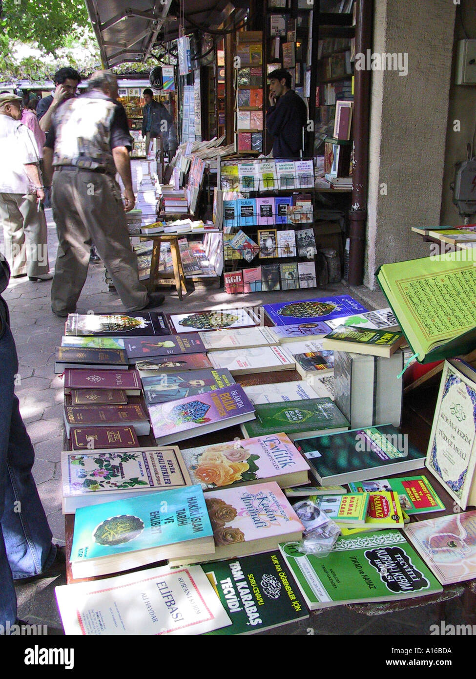 Bookseller in the Sahaflar Carsisi Old Book Bazaar near the Grand ...