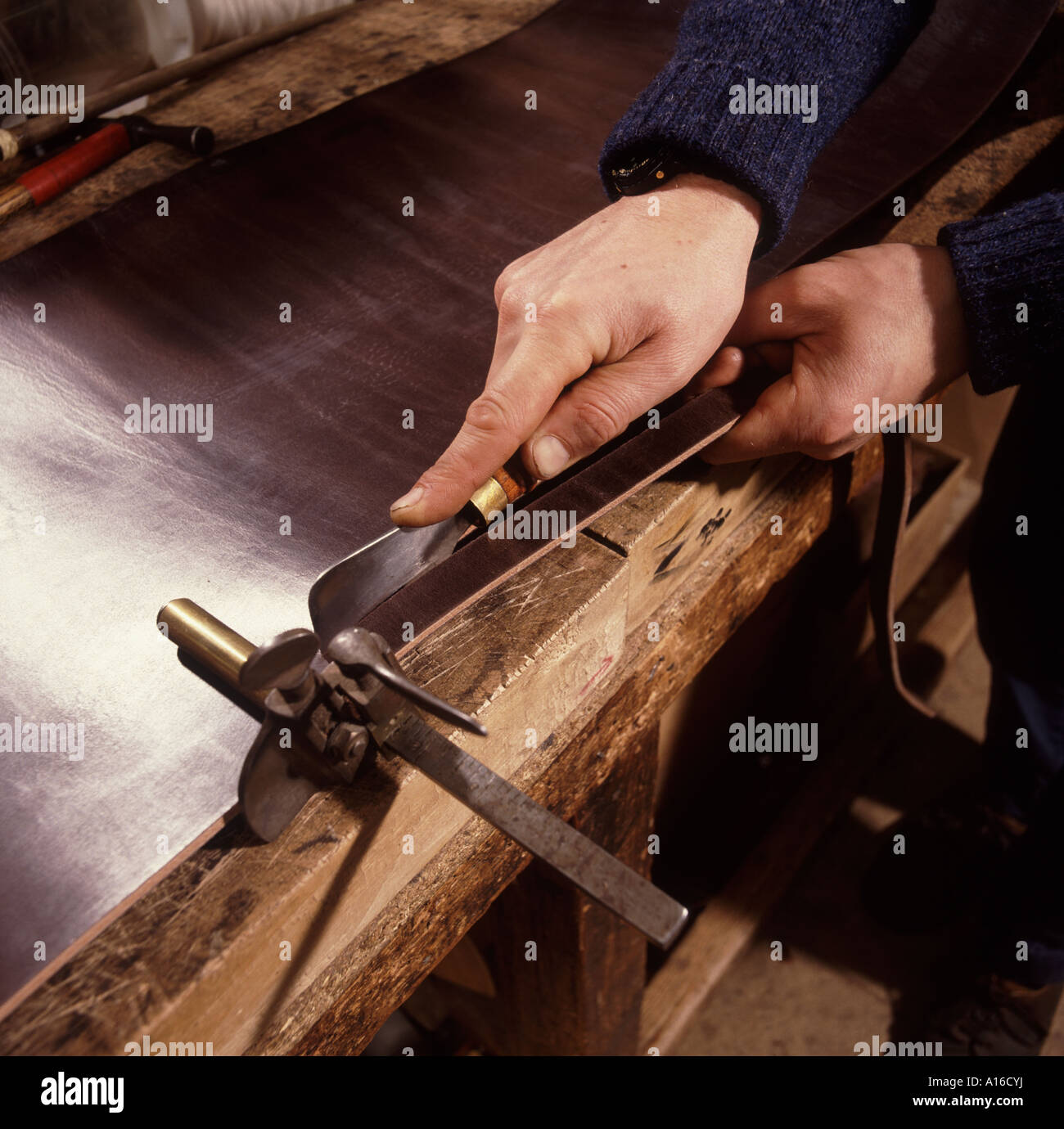 Harnesses and Sadddles making tools - A straight or plain knife - used ...