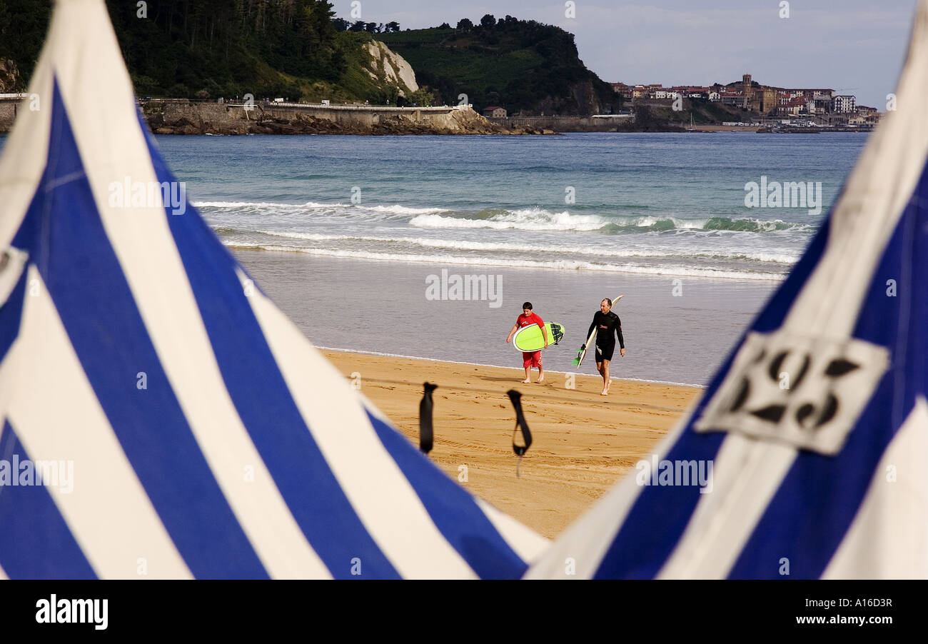 Zarautz beach Basque Country Spain Stock Photo - Alamy